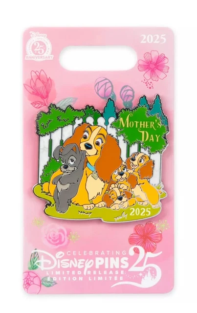 DISNEY PARKS 2025 Celebrating 25 Years Lady & Tramp Mother’s Day 2025 ...