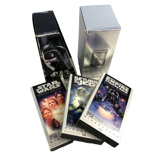 STAR WARS TRILOGY Special Edition Box Set Movies VHS Box Set Widescreen ...
