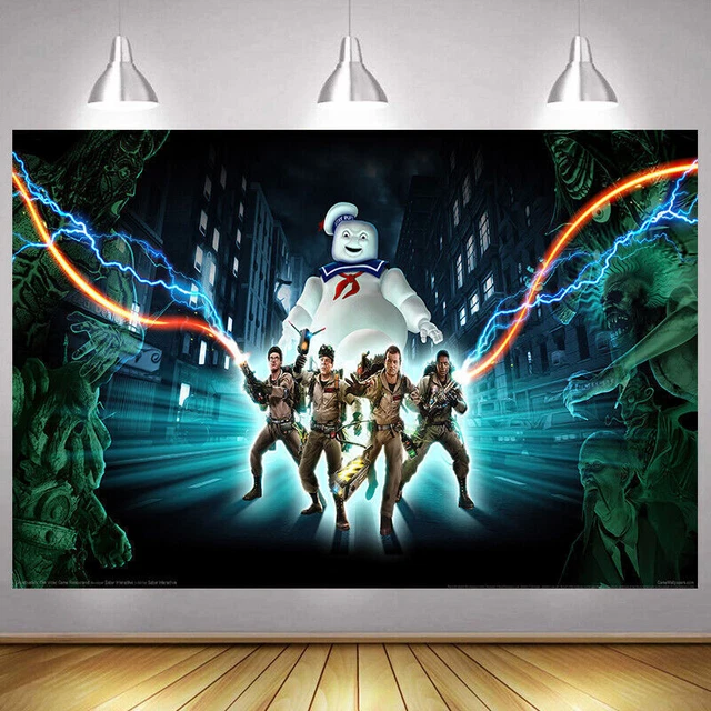 GHOSTBUSTERS BACKDROP GHOST Happy Birthday Party Photo Background ...