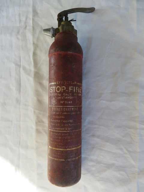 EXTINCTEUR ANCIEN STOP Fire objet collection pompier EUR 10,00 ...