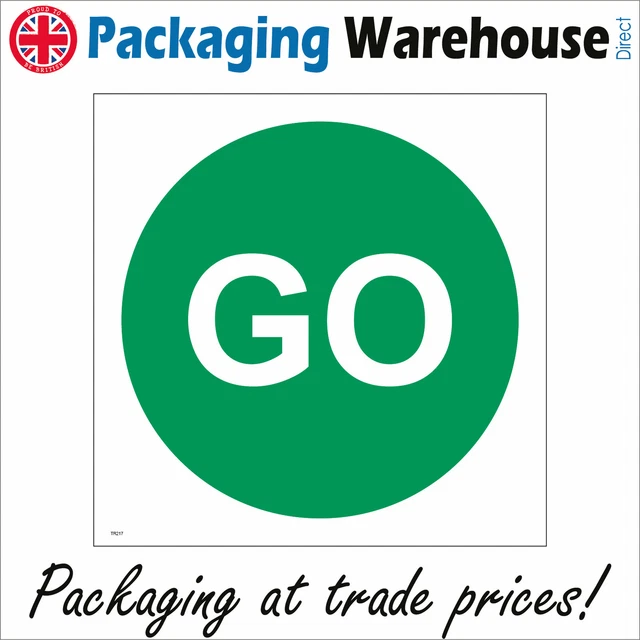 TR217 GO ROAD Works Sign Highway Road Maintenance Traffic Control Stop ...