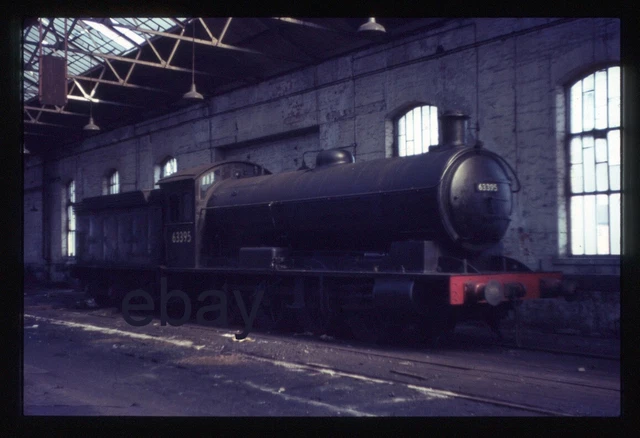 ORIGINAL 35MM SLIDE - ex LNER 63395 inside Tyne Dock shed c.1967. £3.99 ...
