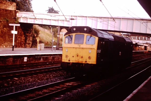 1980S BRITISH RAIL BR Diesel Loco 25327 Scotland Railway Slide 1987 £3. ...