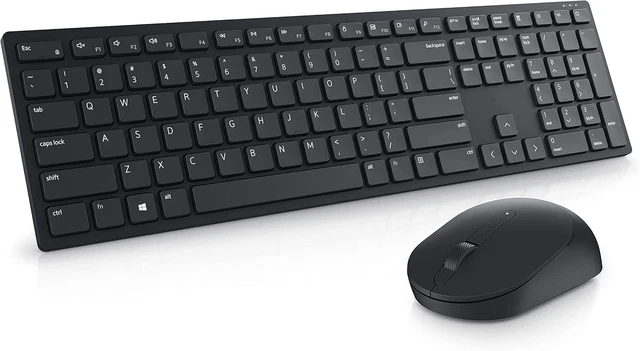 DELL WIRELESS KEYBOARD & Mouse combo With battery - Black - KB3121Wt ...