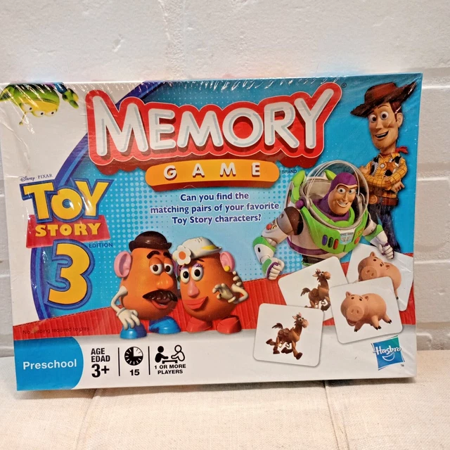 HASBRO MEMORY GAME Disney Pixar Toy Story 3 Edition 3+ Preschool Sealed ...
