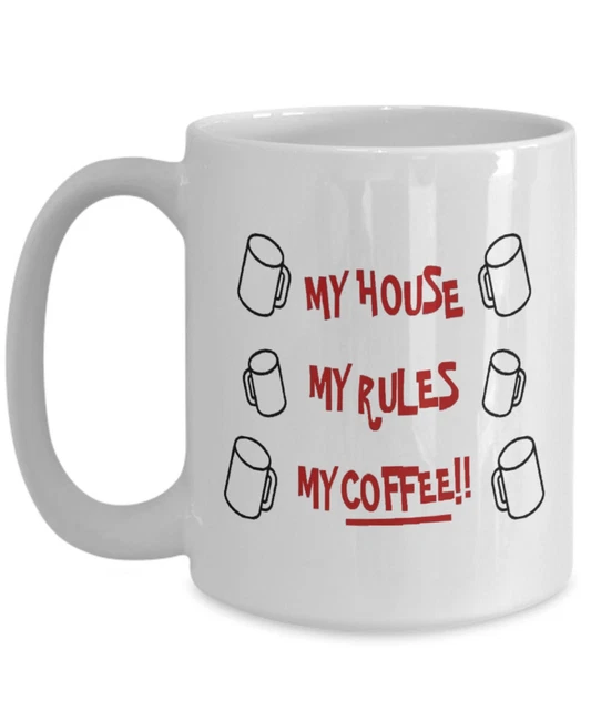 MY HOUSE MY Rules My Coffee Knives Out Original Mug $32.99 - PicClick AU