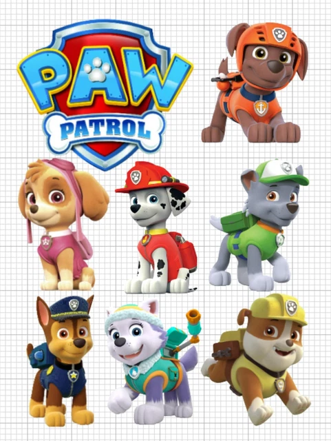 PAW PATROL DOGS Edible Icing Cake Images Pre-Cut £9.00 - PicClick UK