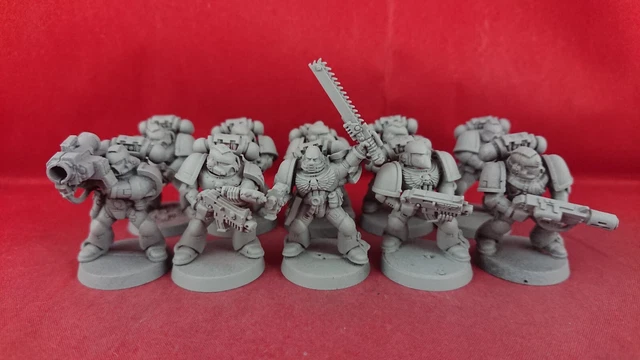 10 SPACE MARINES Tactical Squad Plastic Warhammer 40K Lot 4 £13.99 ...