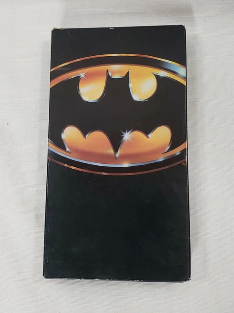 BATMAN (VHS, 1989) Michael Keaton Tim Burton Kim Basinger Jack ...