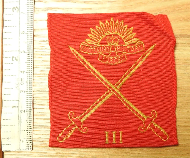 ORIGINAL MILITARY ROYAL Australian 3rd Infantry Division Cloth Badge ...