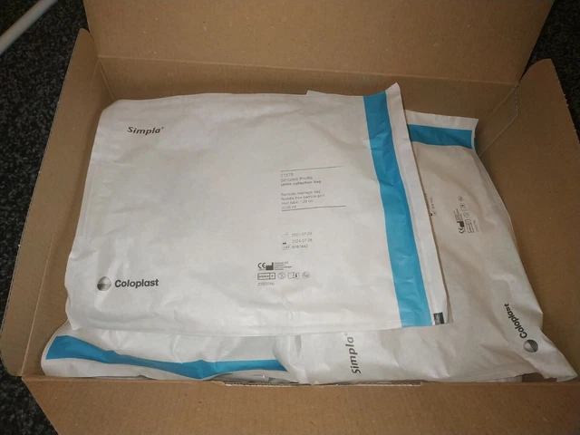 COLOPLAST SIMPLA PROFILE Urine Collection Bag -Box of 9 Sealed 2000ml £ ...