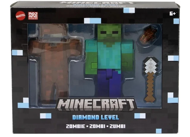 MINECRAFT DIAMOND LEVEL Zombie 5.5 Inch Collector Action Figure £23.59 ...