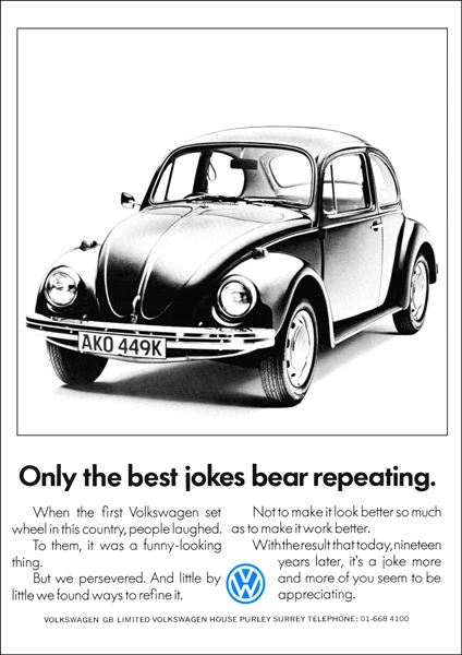 VW BEETLE RETRO Poster A3 Print From Classic 70'S Advert 1972 £4.99 ...