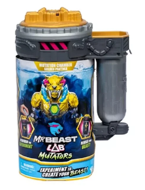 MRBEAST LAB MUTATORS: Mutation Chamber Golden Panther Action Figure NEW ...