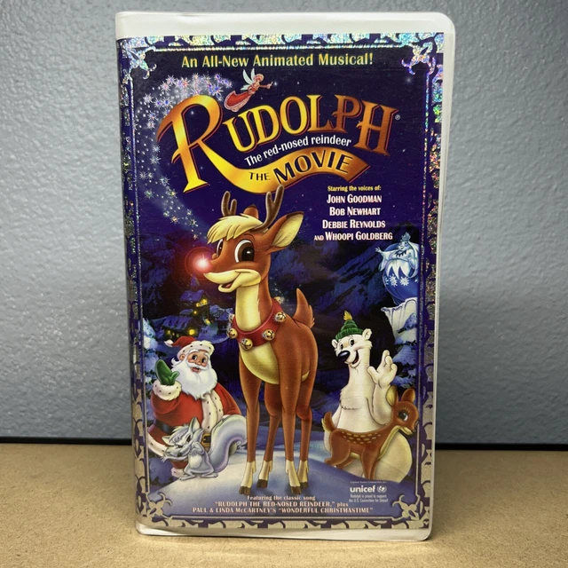 VINTAGE RUDOLPH THE Red-Nosed Reindeer: The Movie, VHS, 1998, Clamshell ...