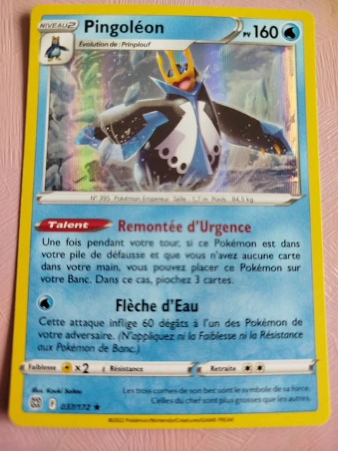 CARTE POKEMON PINGOLEON 037/172 Holo Rare Epée et Bouclier 9 EB09 FR ...