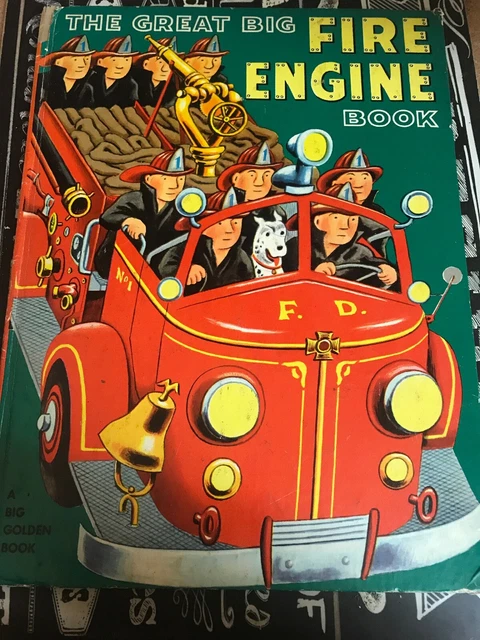 VINTAGE! THE GREAT big fire engine book 1969 edition by Golden Press ...