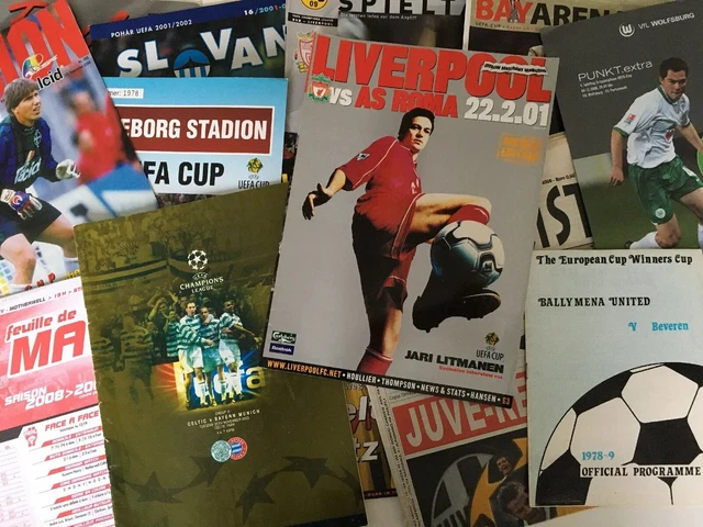 UEFA FOOTBALL COMP. Programmes *Choose from list* Up to 30% Discount ...