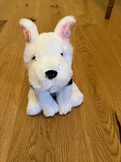 KEEL TOYS WESTIE Highland Terrier Soft Plush White Dog Puppy Tartan ...