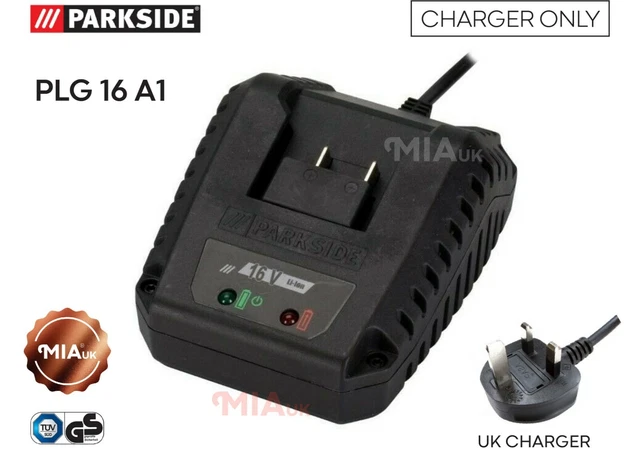 CARICABATTERIE ORIGINALE 16V PLG 16 A1 per Parkside MAX x16v Li-Ion PABS 16 A1 EUR 40,56 ...