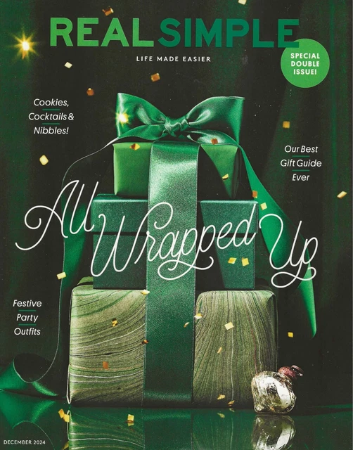 REAL SIMPLE MAGAZINE Dec 2024 All Wrapped Up Christmas Holiday Issue ...