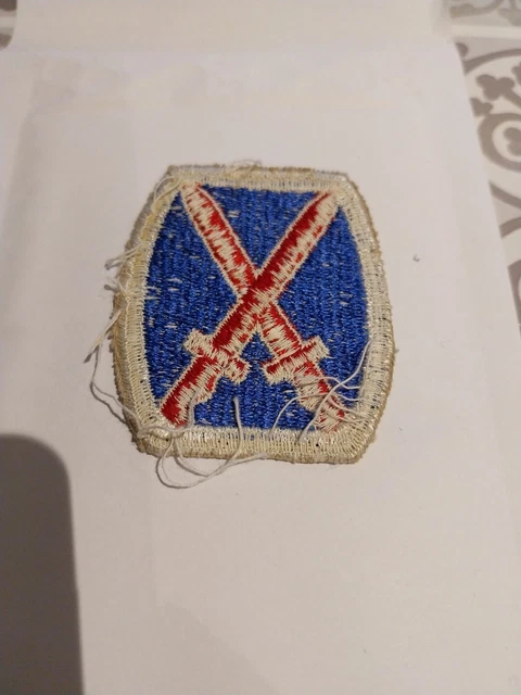 BEAU PATCH ARMEE us 10th INFANTRY DIVISION ww2 original EUR 10,00 ...