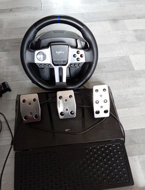 PXN V9 GEN2 Gaming Steering Wheel with Pedals and Shifter 270°/900 ...
