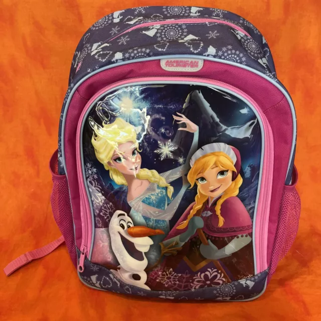 Disney Brand Frozen Backpack Back Pack American Tourister Anna Elsa
