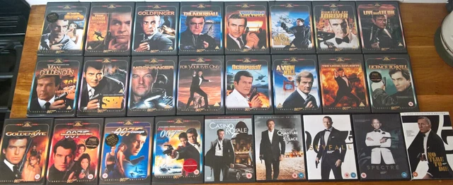 JAMES BOND 007 Complete DVD Movie Collection 1-25 DR No - No Time To ...