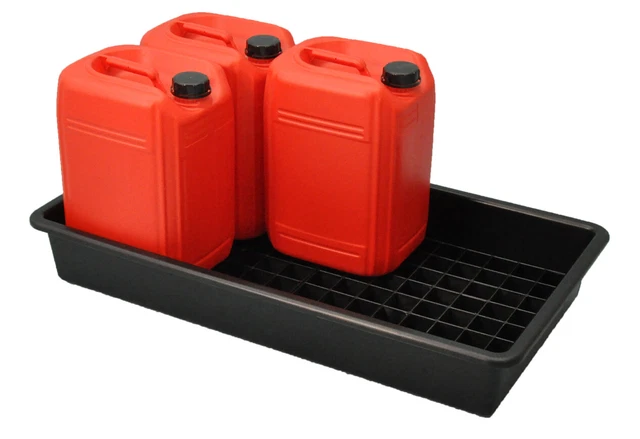 60L OIL AND Chemical Bunded Drip Tray Sump Spill Pallet with Removable ...