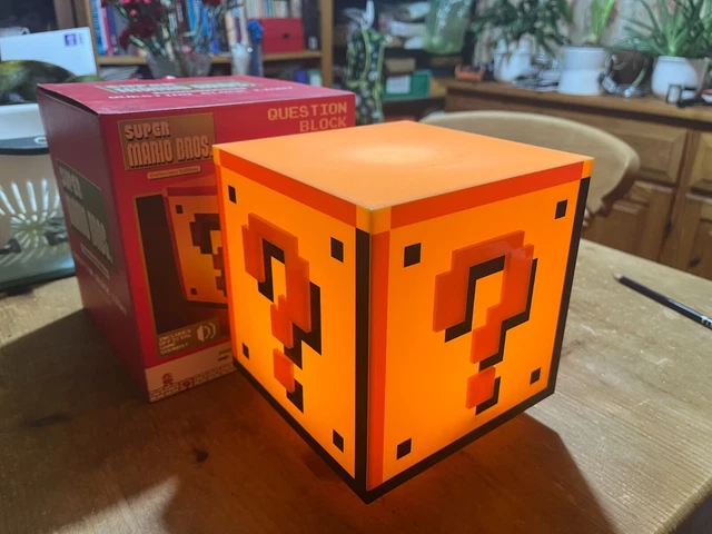 SUPER MARIO BROS. Nintendo Question Mark Block Light USB lamp £9.99 ...