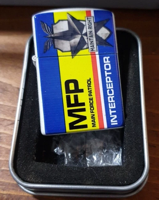 MFP MAIN FORCE Patrol Interceptor Mad Max New Petrol Flip Lighter £10. ...