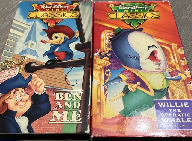 WALT DISNEY MINI Classics VHS Lot 2- Willie The Operatic Whale, Ben ...
