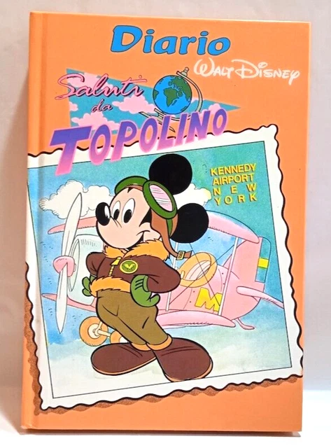 MICKEY MOUSE TOPOLINO 90s Disney Pigna italy school diary diario ...