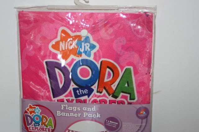 DORA THE EXPLORER Flags and Banner Pack Nickelodeon Jr Kids Party ...
