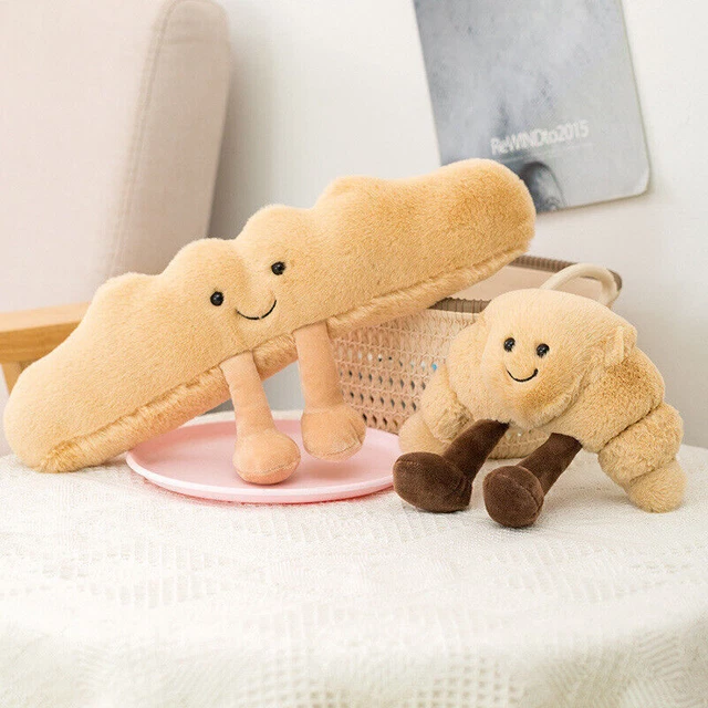 BREAD PRETZEL CROISSANT Baguette Toy Stuffed New Jellycats Cute Plush ...