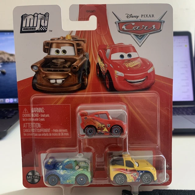 DISNEY PIXAR CARS Mini Racers Jeff Gorvette Lightning McQueen Carla ...