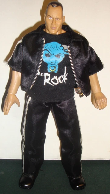 WWF JAKKS 12 " Inch Wrestling Figure Federation Fighters The Rock Wwe £ ...