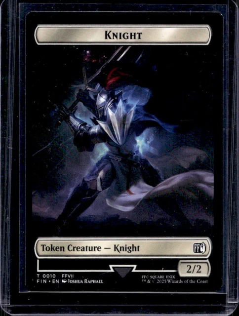 2025 MAGIC THE Gathering Final Fantasy Knight Hero Double Sided Token ...