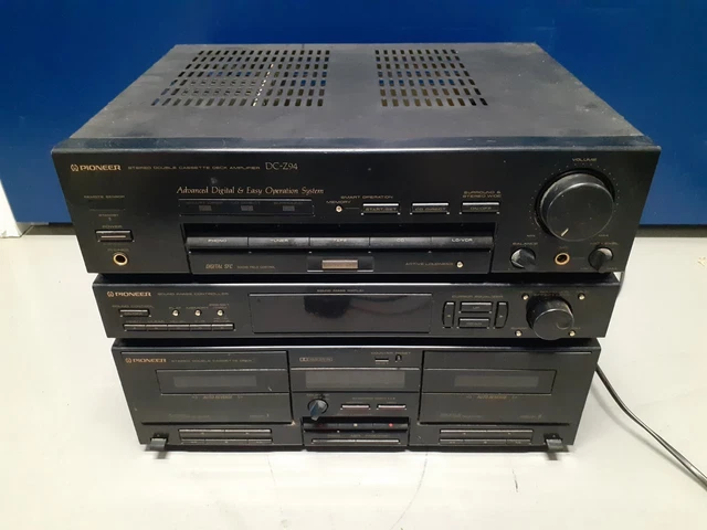 PIONEER DC-Z94 HIFI System Stereo Double Cassette Deck Amplifier Sound ...