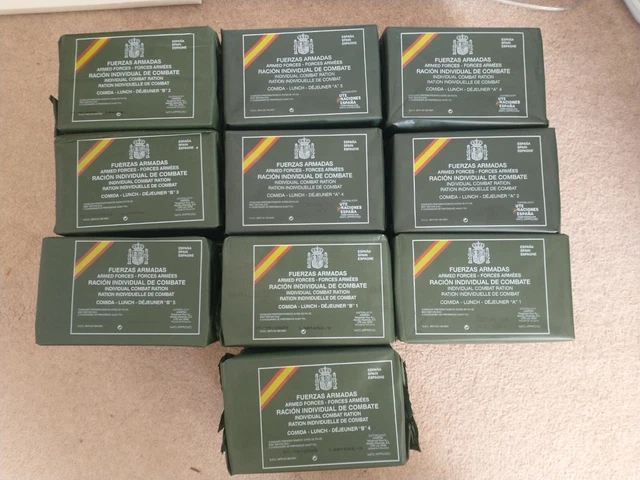 B2 SPANISH ARMY Meal Ready To Eat Ration MRE Combat Spain Military ...