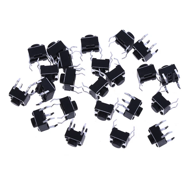 20PCS MINI MICRO Momentary Tactile Push Button Switch 6*6*5mm 4 pin ON ... 20PCS MINI MICRO Momentary Tactile Push Button Switch 6*6*5mm 4 pin ON ...