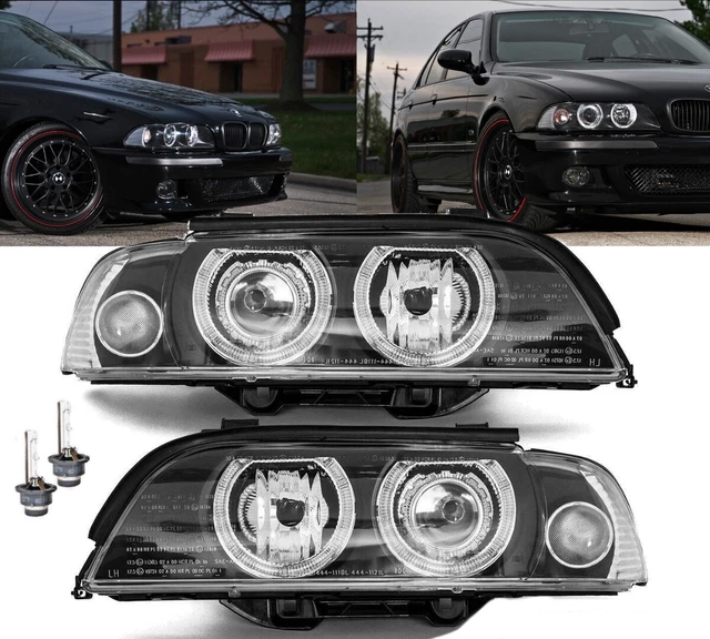 FACELIFT ANGEL EYES Xenon Scheinwerfer Set +Osram D2S passt für BMW E39 bj 00-03 EUR 514,90 ...