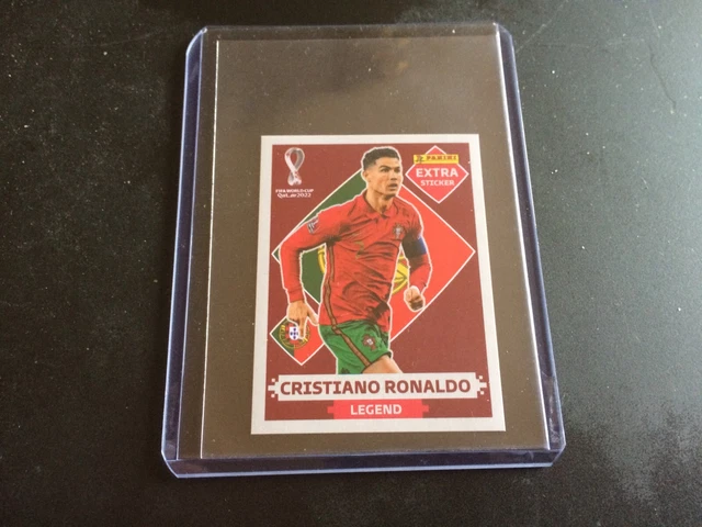 PANINI CRISTIANO RONALDO Extra Sticker Base Version Fifa Qatar World ...