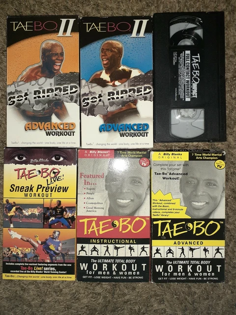 TAE BO II & Original (6) VHS Tapes Workout Kickboxing Martial Arts EUR ...