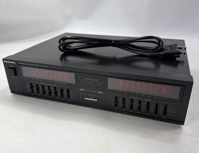 TECHNICS SH-D5000 STEREO GRAPHIC EQUALIZER SPECTRUM ANALYZER AC100V 50 ...