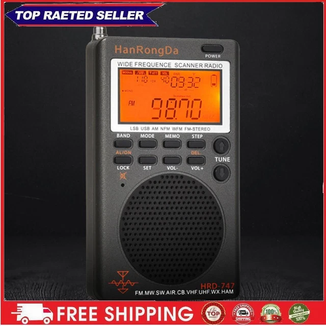 FULL-BAND MINI RADIO Receiver Useful FM/MW/SW/SSB/LSB/AIR/CB/VHF(UHF ...
