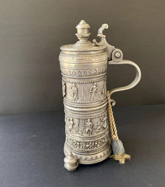 GOEBEL MUSEUM COLLECTION Pewter Guild Zittauer Bricklayers Stein Made ...