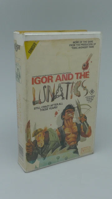 IGOR AND THE Lunatics (1985) - Premiere/Roadshow Video - Australian VHS ...