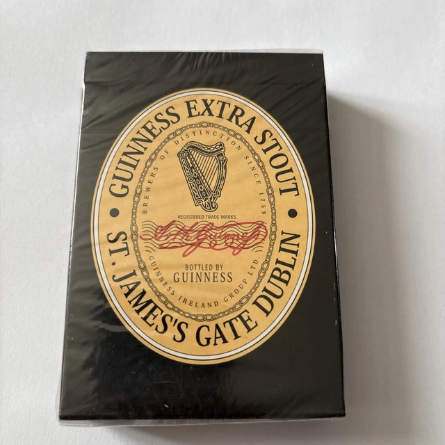 GUINNESS COLLECTABLES PLAYING Cards Poster Deck, brand new and sealed ...
